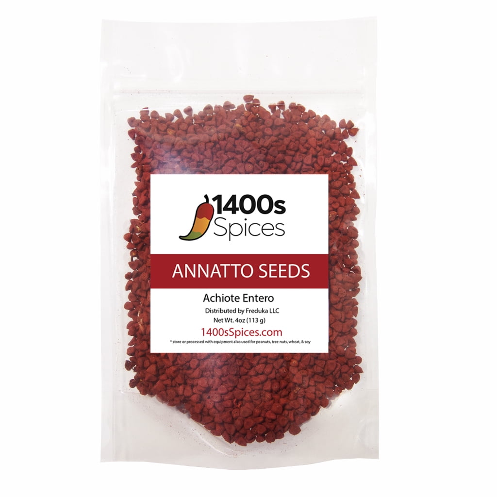 1400s Spices 4oz Annatto Seeds Semillas de Achiote Bixa Orellana ...