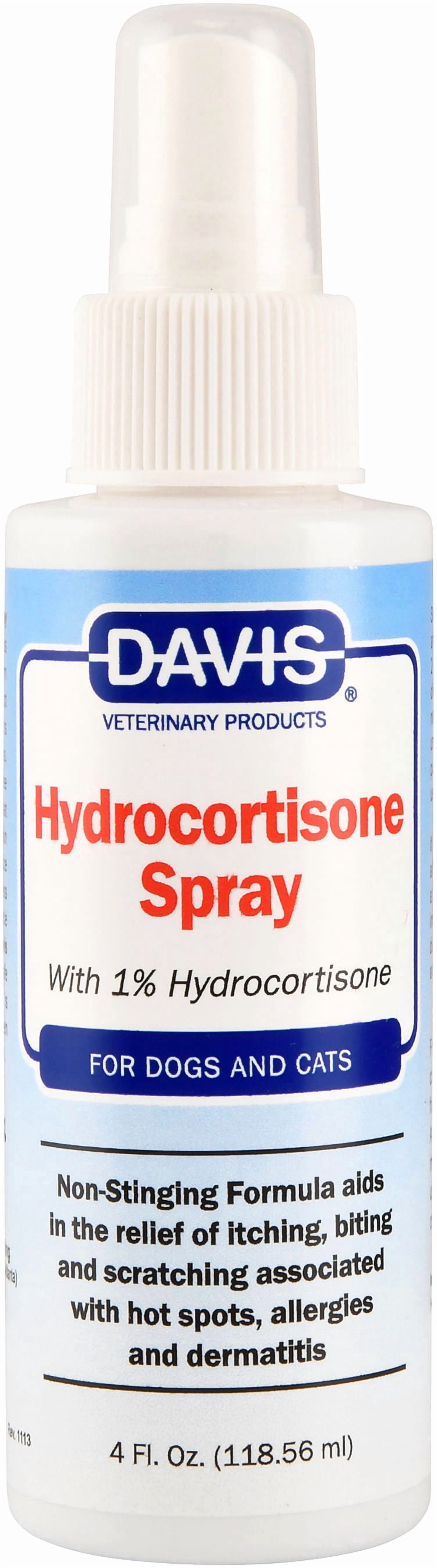 Davis Hydrocortisone Spray, 4oz, Rapid Relief for Itching, Redness ...
