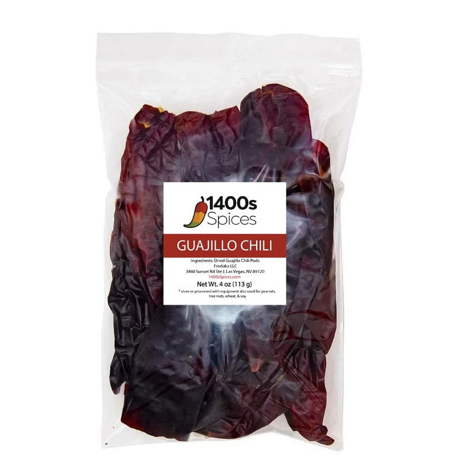 4oz Dried Guajillo Stemless Chile, Whole Dry Chili, Mexican Chiles ...