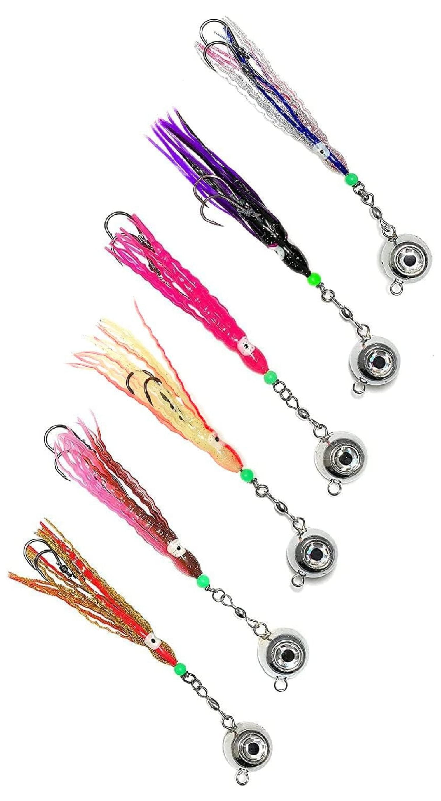 4oz Jigs w/Hoochie Stinger Rigs 6 Sets - Walmart.com