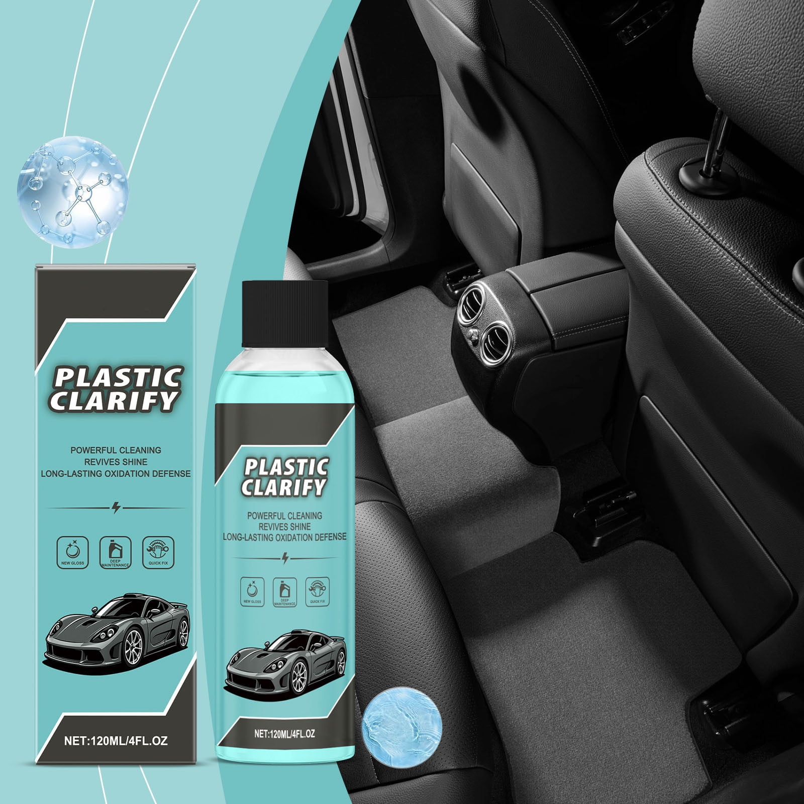 4oz Plastic Reviver Kit - Matte Finish Restorer for Dashboards ...