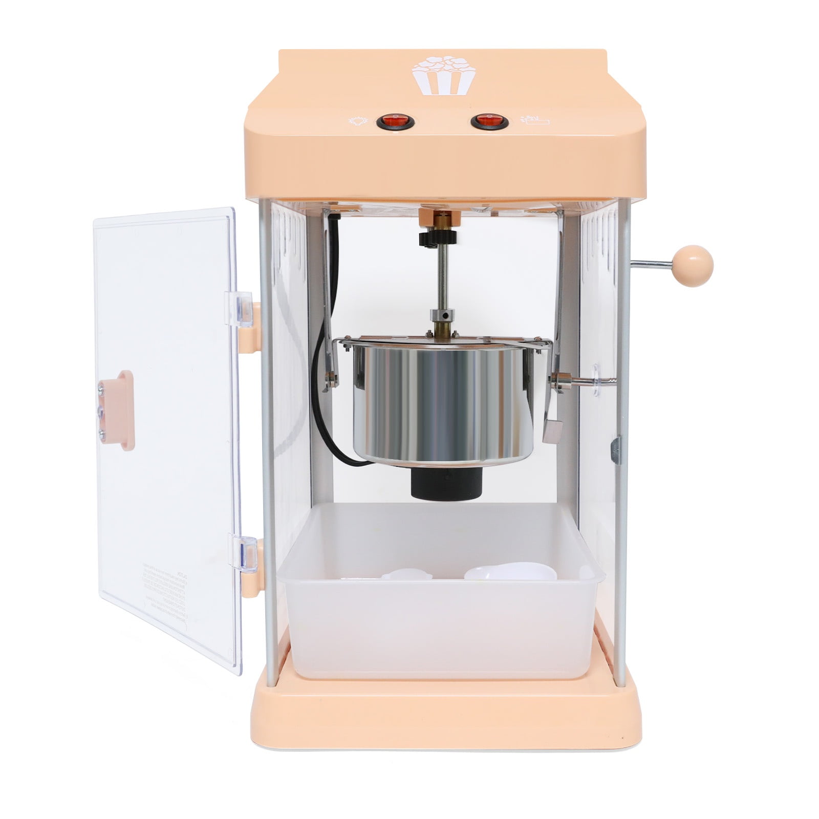 4oz Tabletop Popcorn Machine – Orange Popcorn Maker with Stainless ...