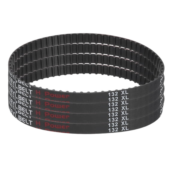 4pack 132XL 037 Timing Belt 66 Teeth Rubber Geared Cogged Belt, 0.20 ...
