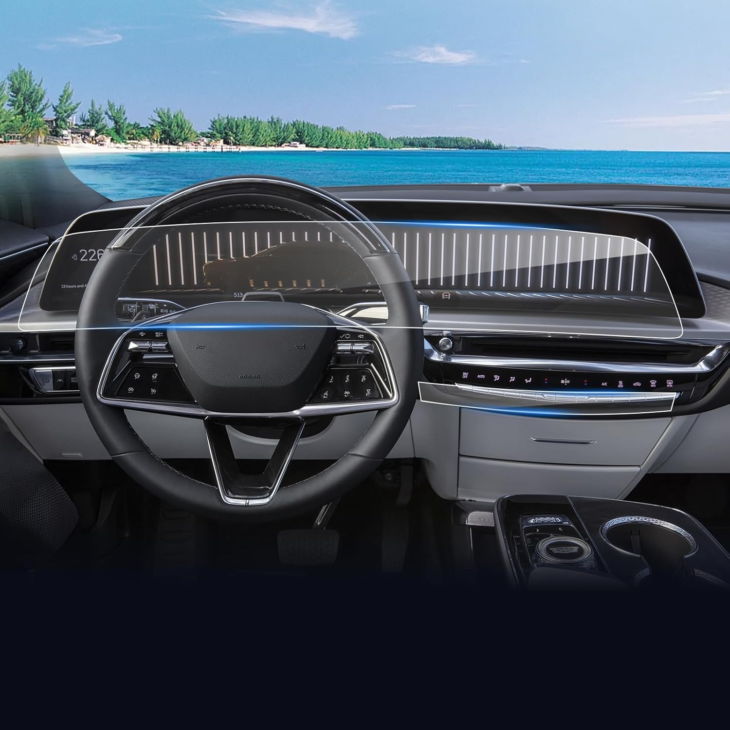 (4pack) 2023 2024 2025 Lyriq Screen Protector for Cadillac Lyriq (33-inch Display&Air ...