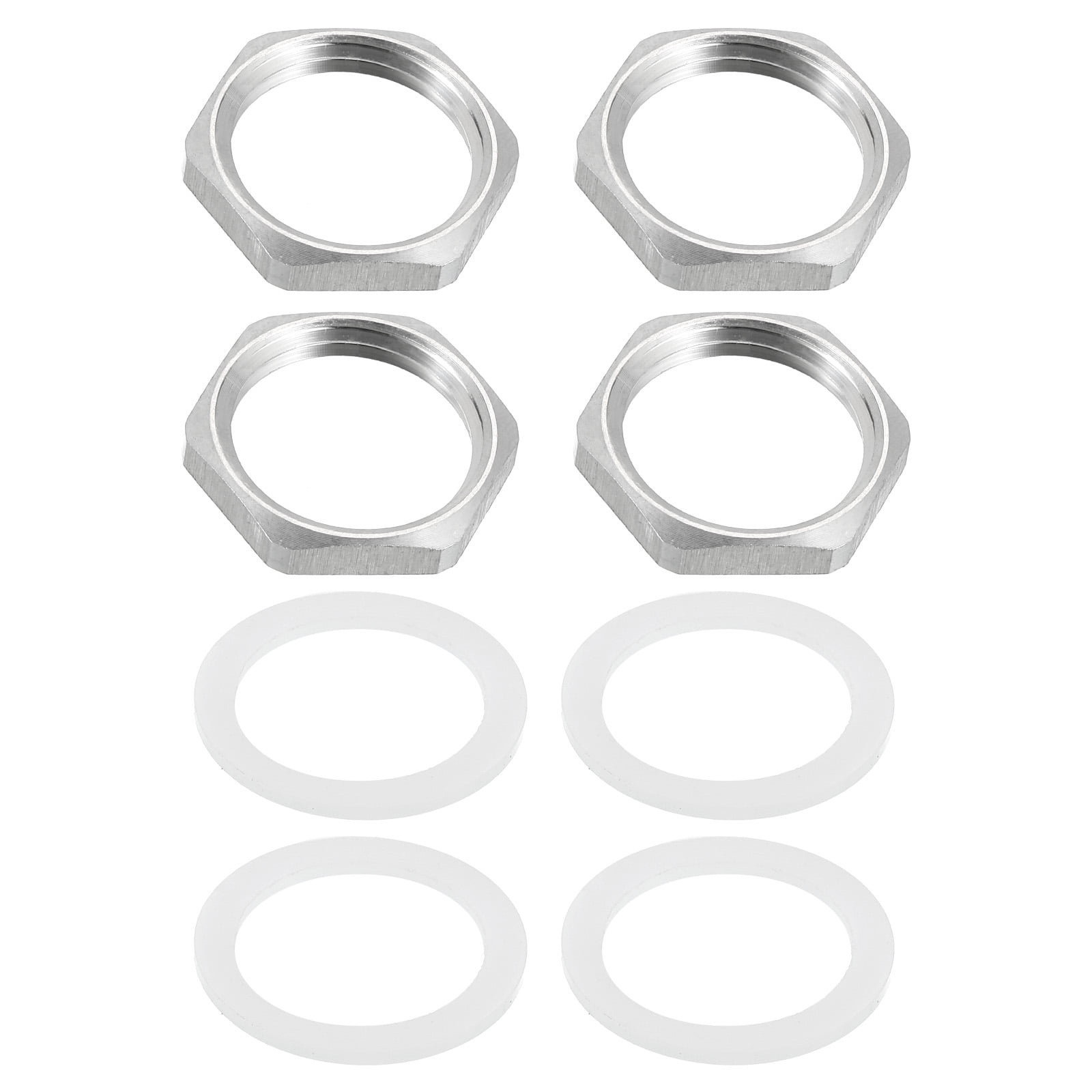 4pack Cast Pipe Fitting Hex Locknut with Washer 304 Stainless Steel Hex ...