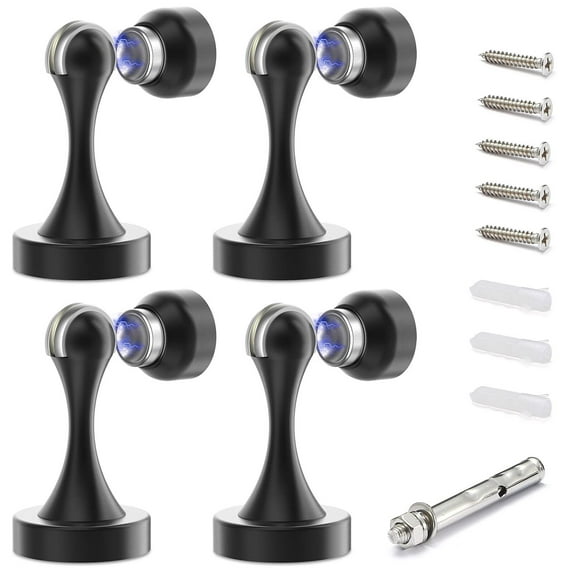 4pack Magnetic Door Stop Holder Stay Home Safety Stopper Guard Office ...