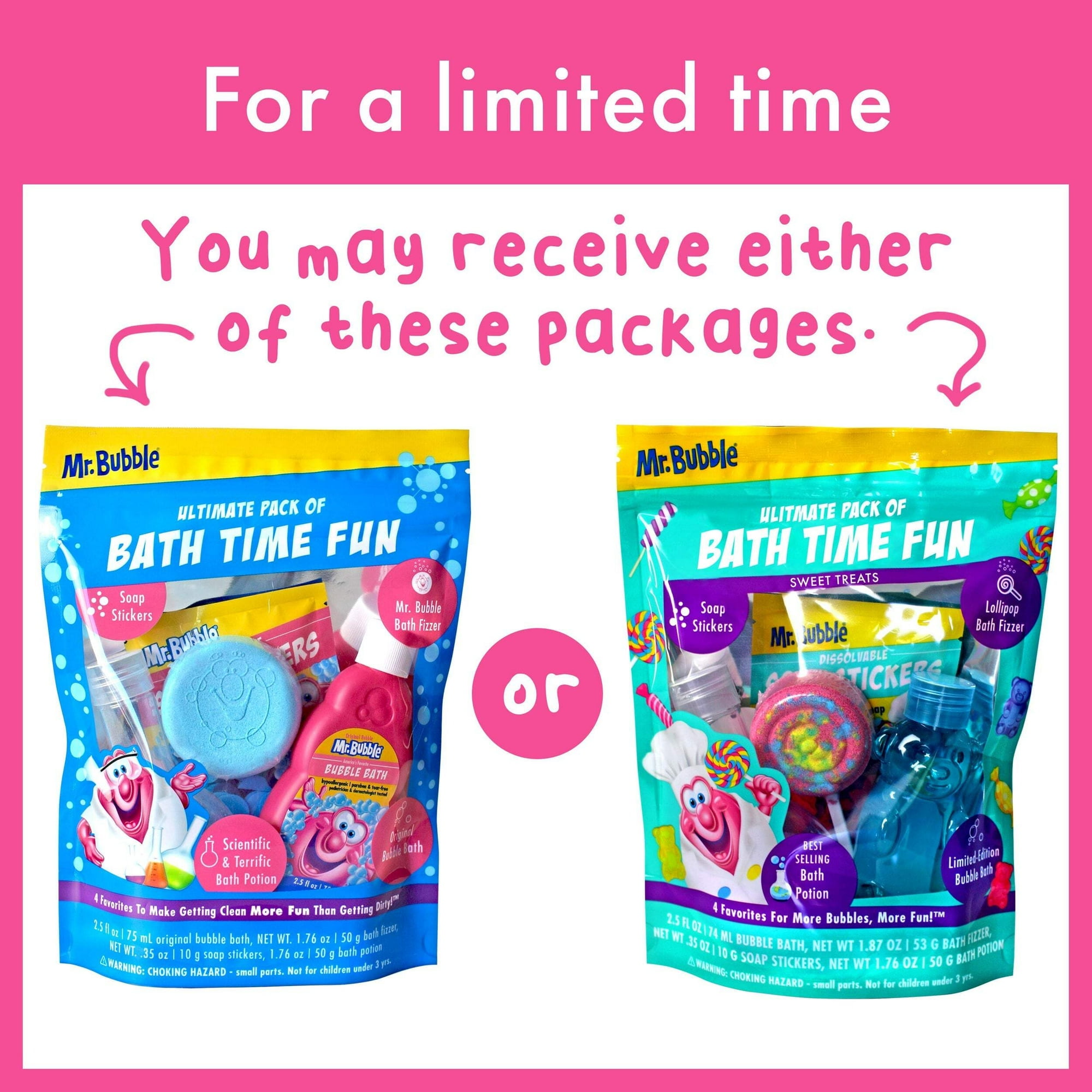 (4pack) Mr. Bubble Ultimate Pack of Bath Time Fun - Walmart.com