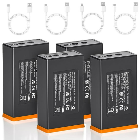 4pack Rechargeable Batteries Compatible with Moultrie Edge, Edge 2 ...