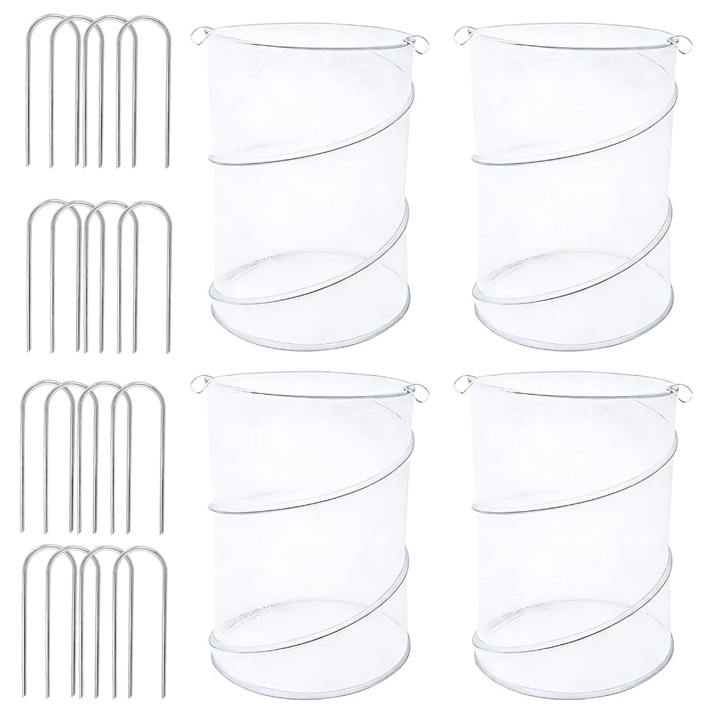 4pack Reusables Meshes Plant Foldable Popped Up Plant Covers for ...