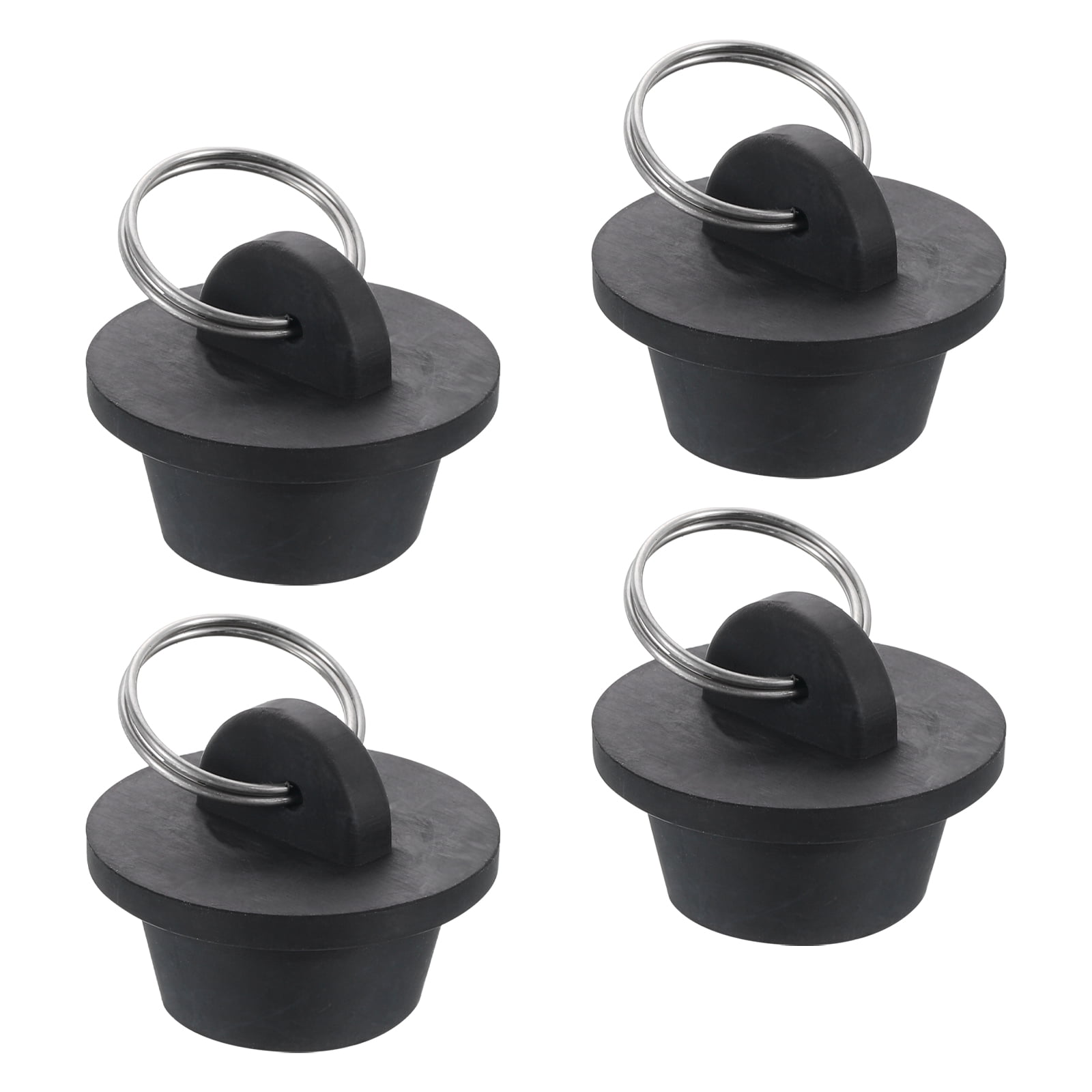 4pack Rubber Drain Stopper with Hanging Ring Fits 7/8 Inch to 1 Inch ...