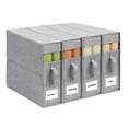 4pack Sheet Organizers For Linen Closet - King/queen Size Bedding ...