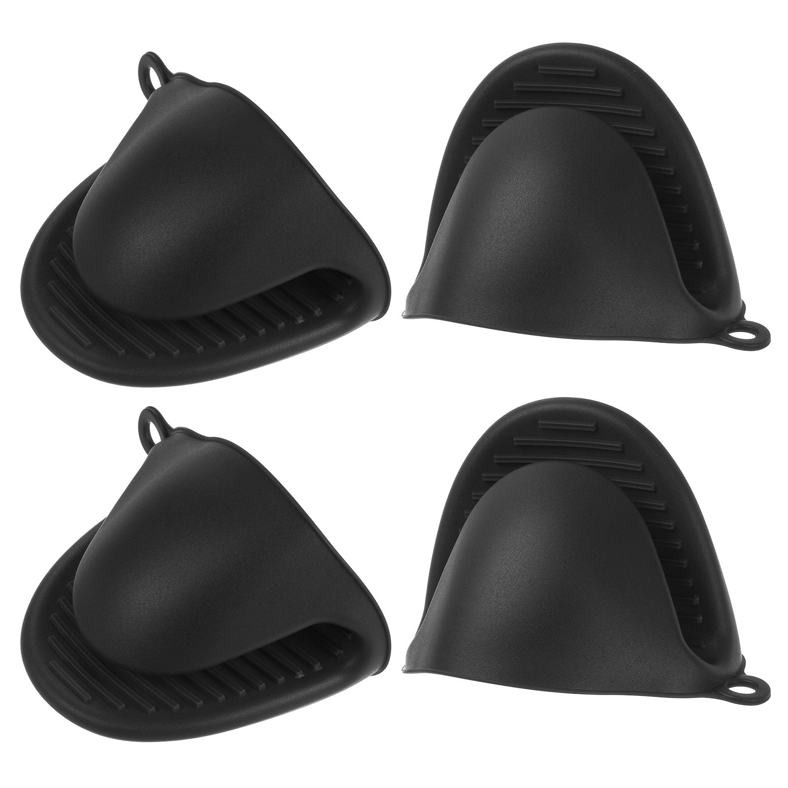 4pack Silicone Pot Holders Heat Resistant Silicone Mini Oven Mitts ...