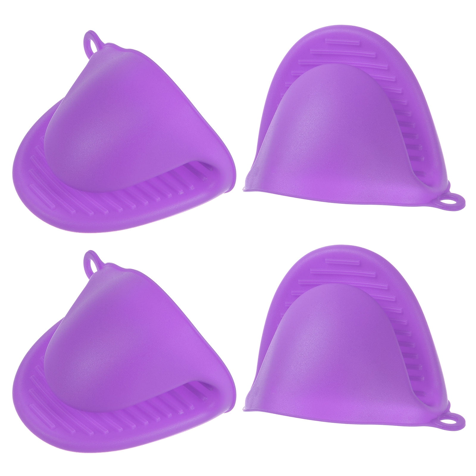 4pack Thickened Mini Oven Gloves Heat Resistant Silicone Oven Mitts ...