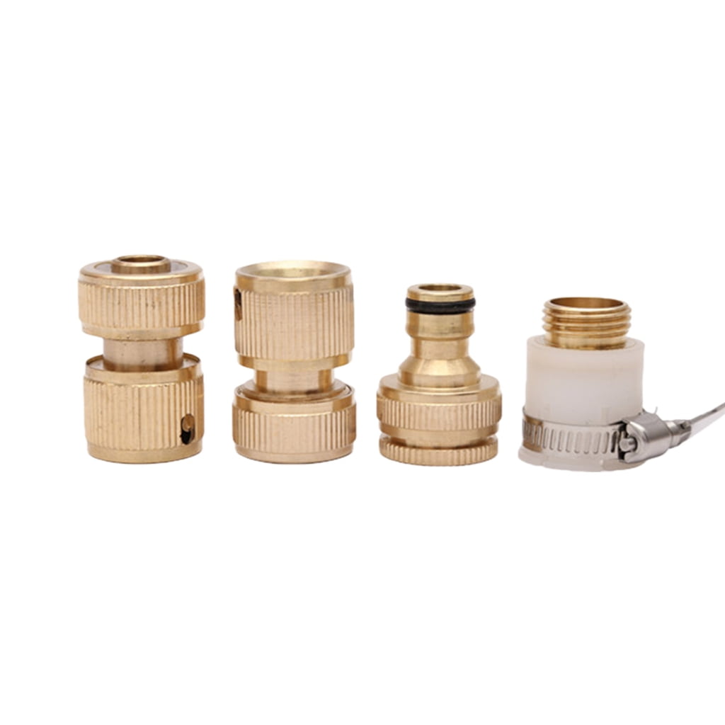 4pack Universals Brass Hose Clamps Connectors For Multiple Pipe Sizes ...