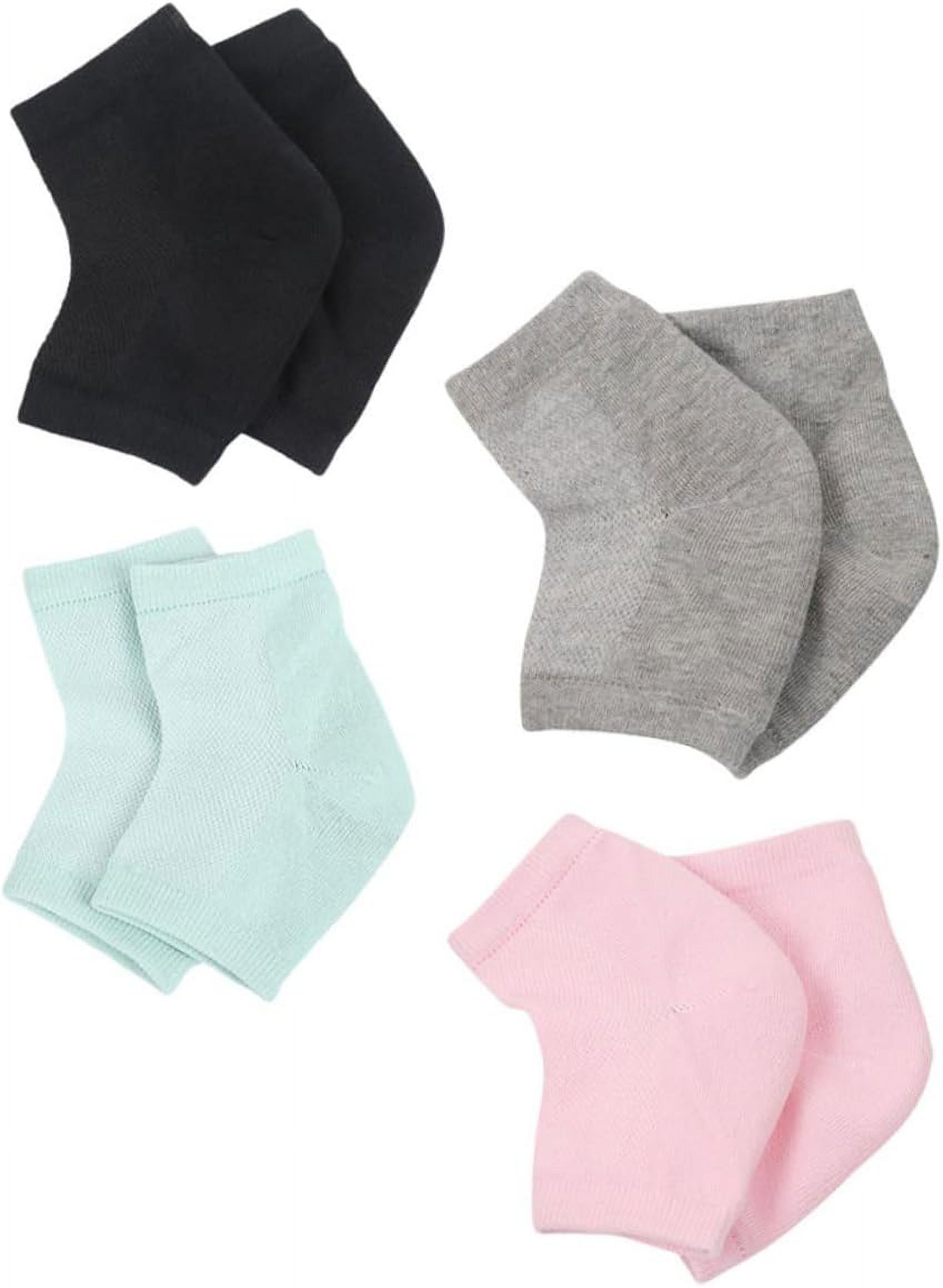 4pairs Gel Heel Socks Silicone Heel Socks Lotion Socks Plantar ...
