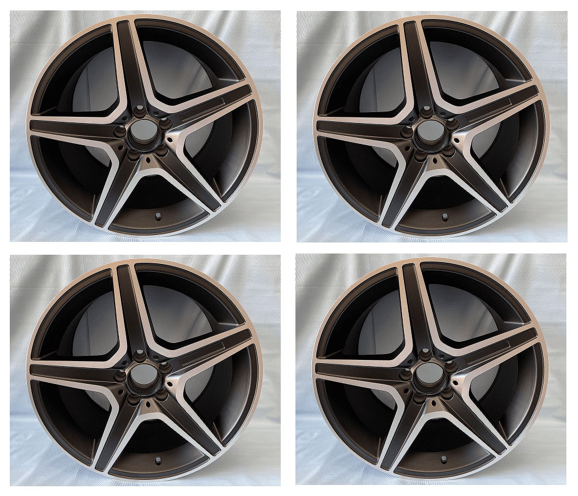 4pc 18" MATTE SPORT WHEELS FITS MERCEDES BENZ AMG E320 E430 E350 E500 ...