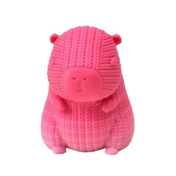 4pc 3D Printed Animal Toys Ornaments Movable Cartoon Creative Capybara ...