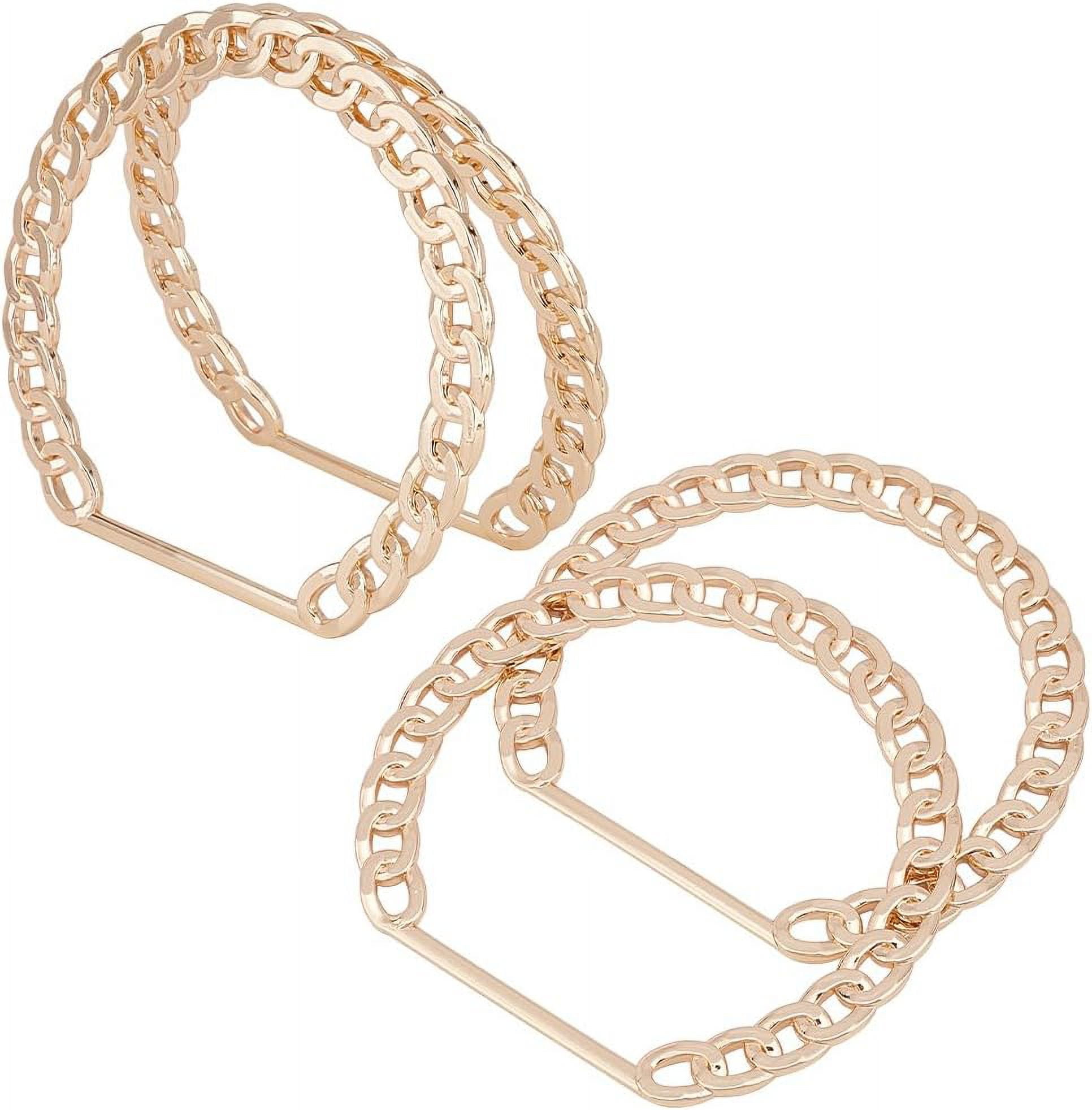 4pc 4pcs Chain Bag Handle Metal Purse Handles Handbag Semicircle ...