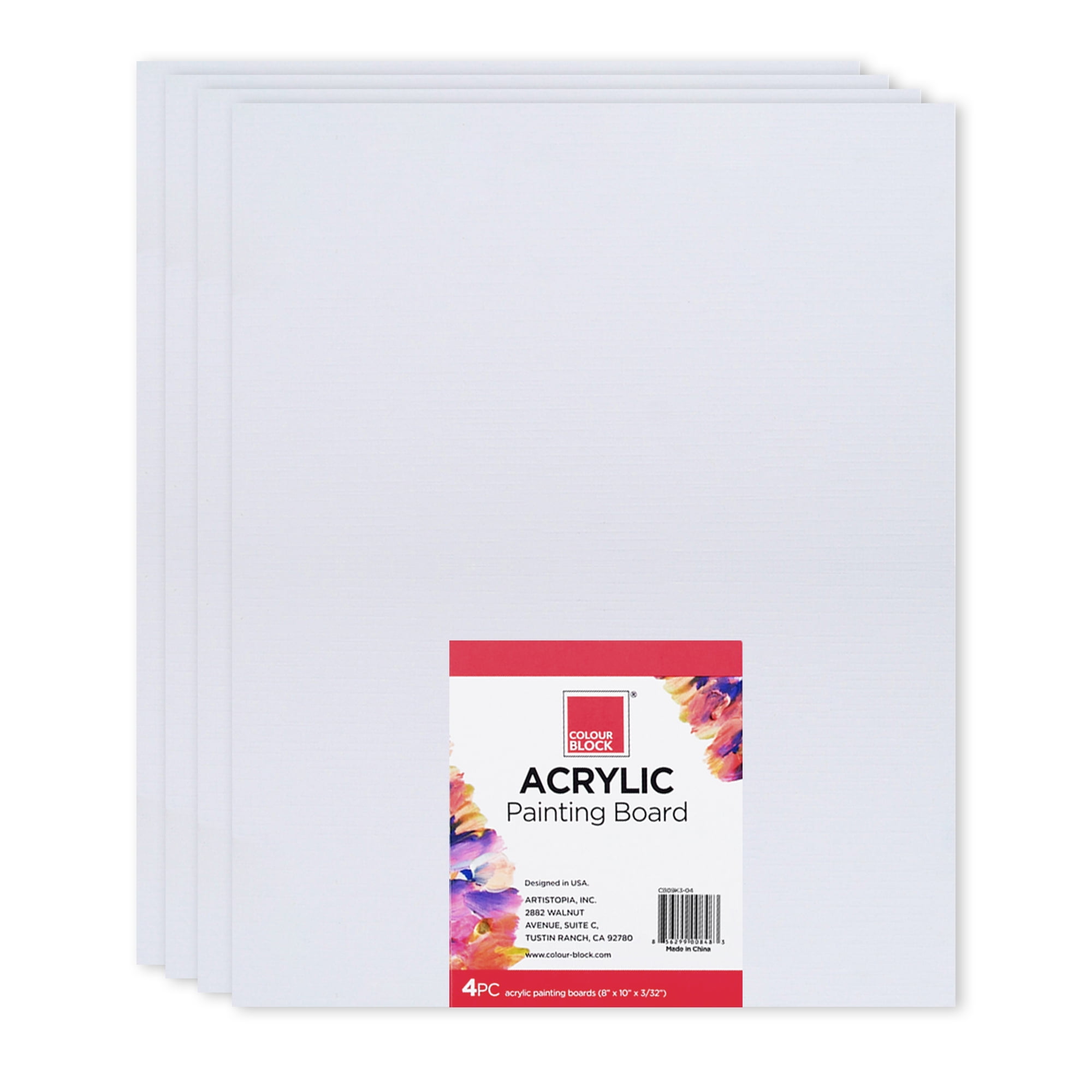 4pc Acrylic Paint Board Set 8 x 10 in - Walmart.com