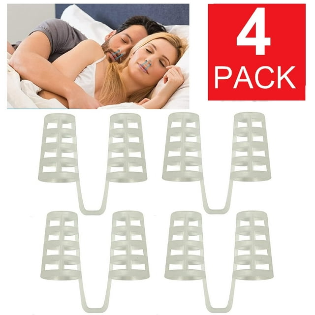 4pc Anti Snore Nose Clip Stop Snoring Stopper Device Sleep Aids Cones ...