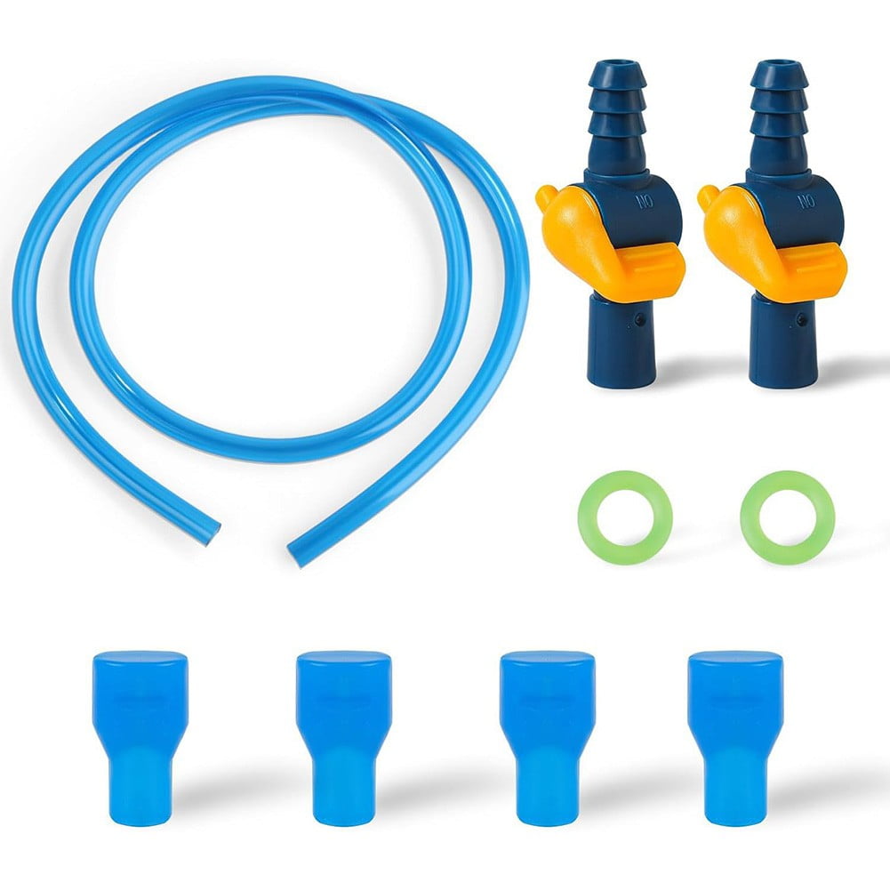4pc Bite Valve Nozzle with Straight&Angled Hose Connector for Hydration ...