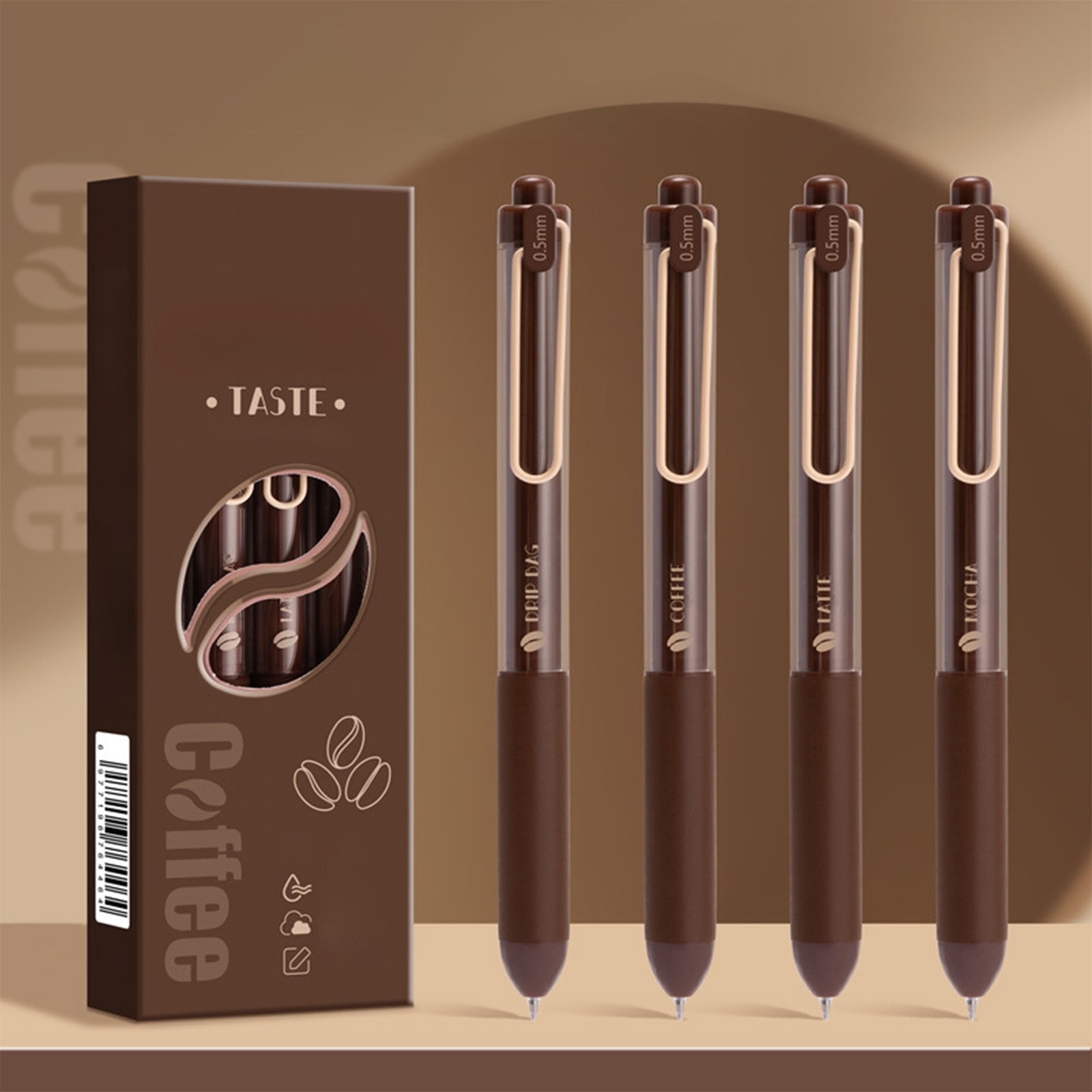 4pc Coffee Scented Study Pens - Quick-Dry Writing Tools - Walmart.com
