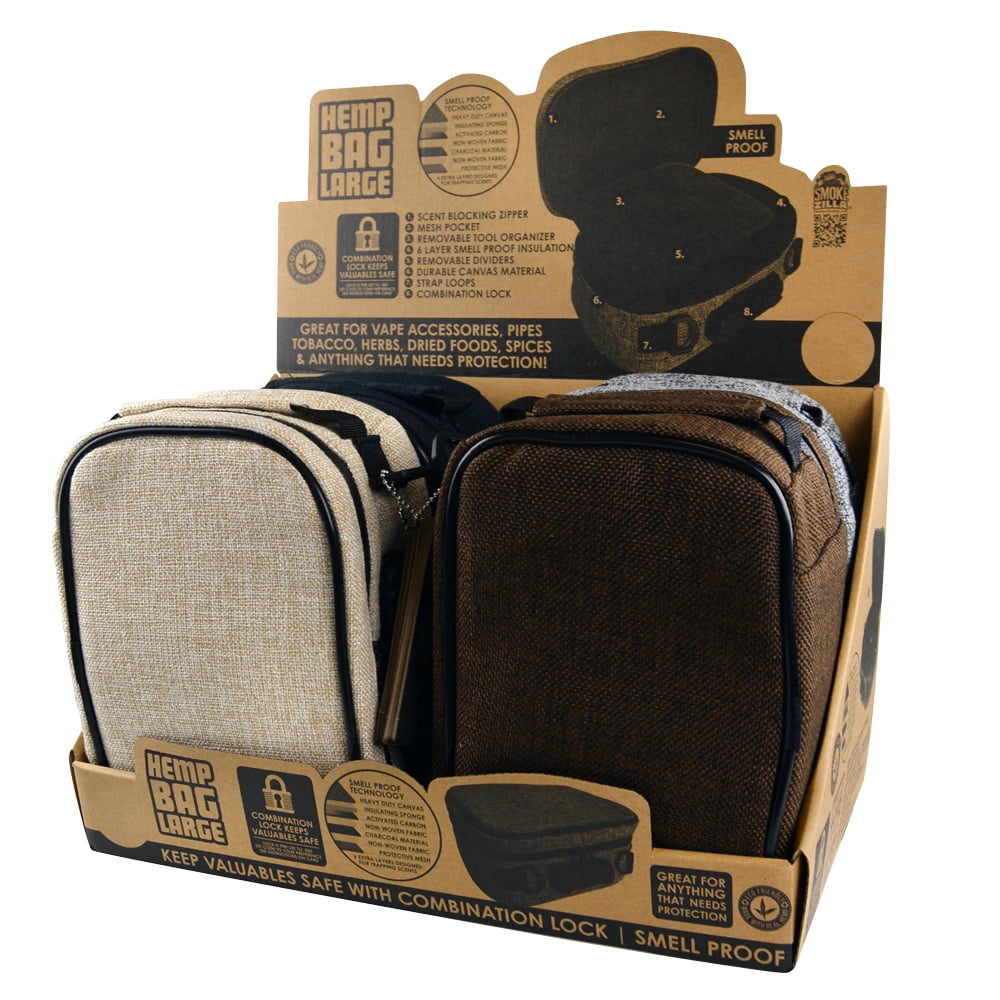 Smokezilla Smell Proof Lockable Canvas Bag – Black - Walmart.com