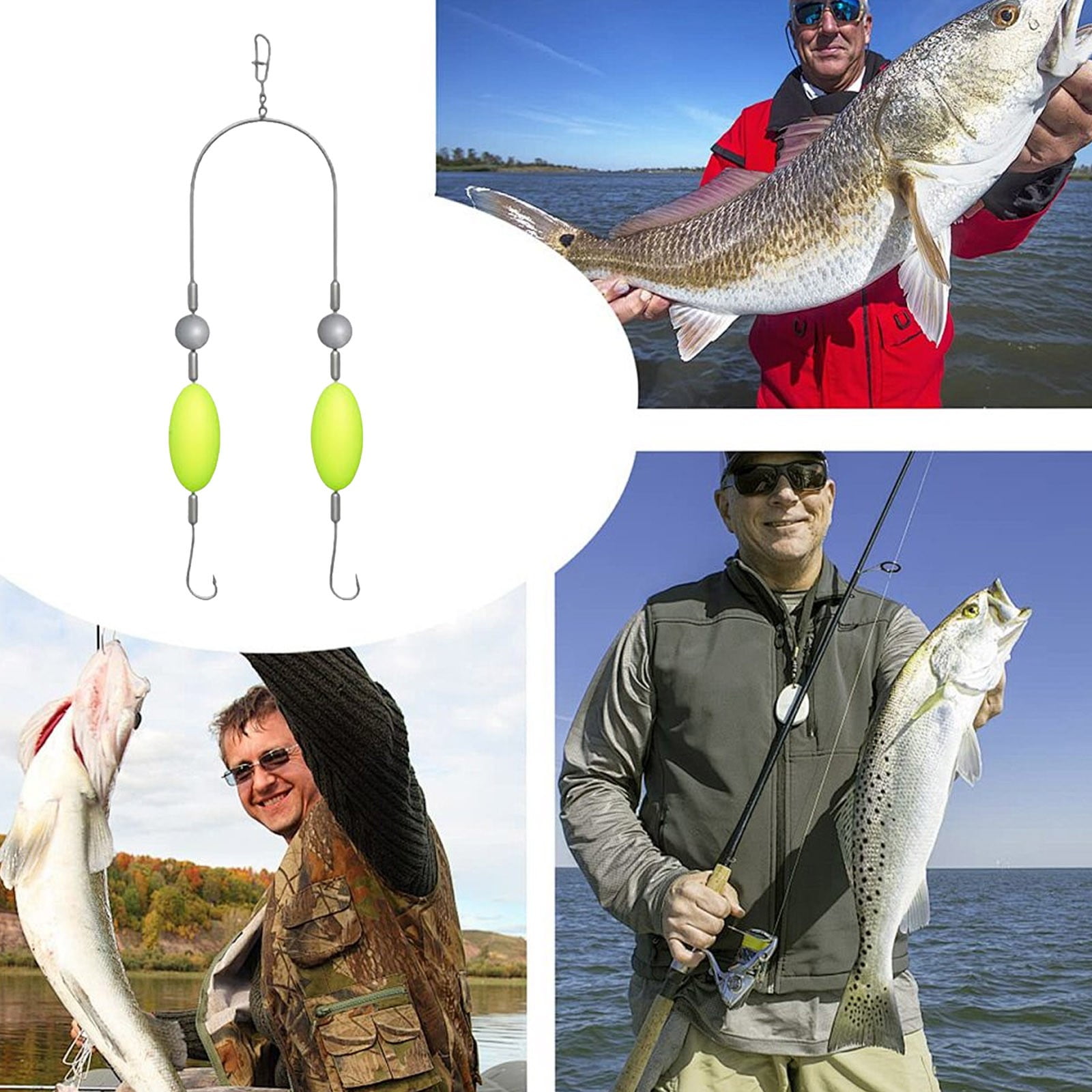 4pc Double Jigging Assist Hooks Saltwater Fishing Hooks Replacement ...