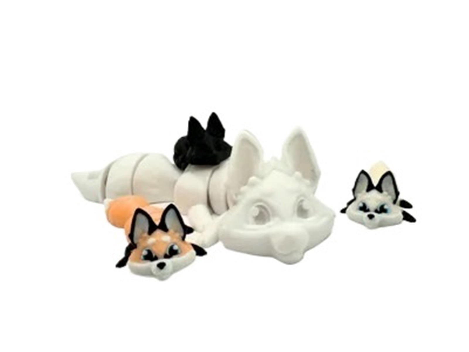 4pc Finley Fox movable model 3D printing - Walmart.com