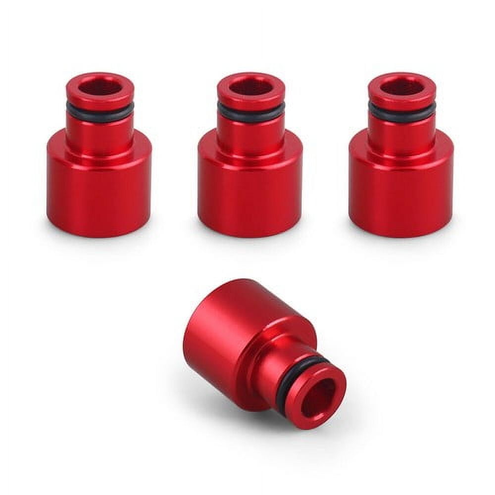 4pc Fuel Injector Top Hat Adapter Red fit for Honda Civic 88-00 B16 B18 ...