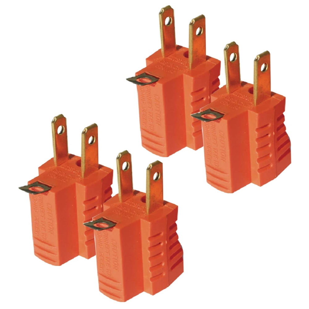 4pc All Top Bargains Grounding Adapter, 3 to 2 Prong Plug-In Electrical ...