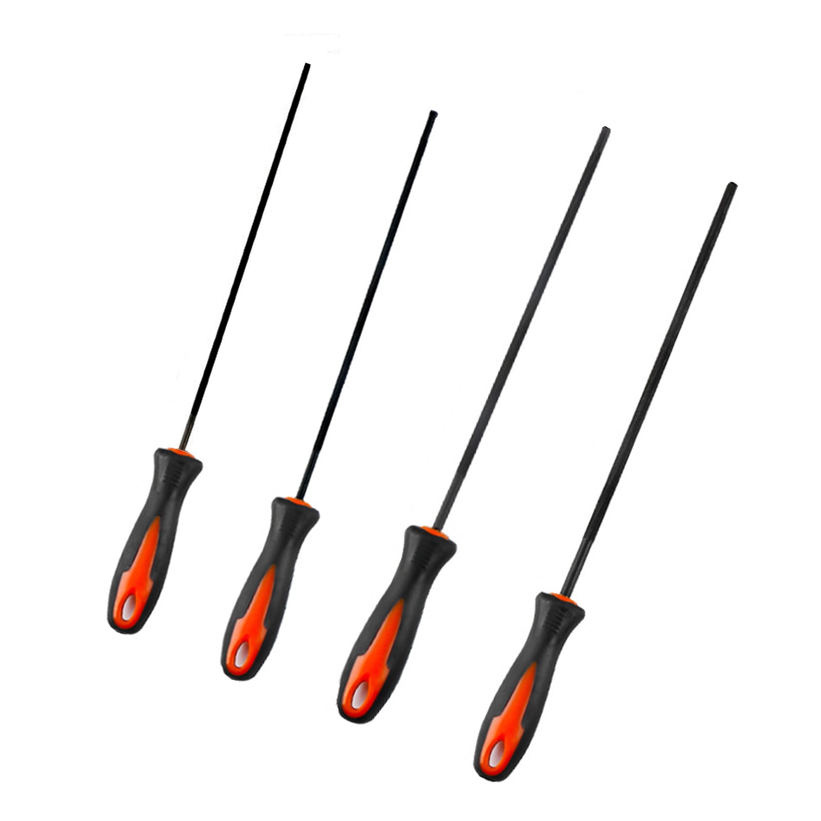 4pc Heavy Duty Round File Set Accuracy Ground Metal Files with Storage ...
