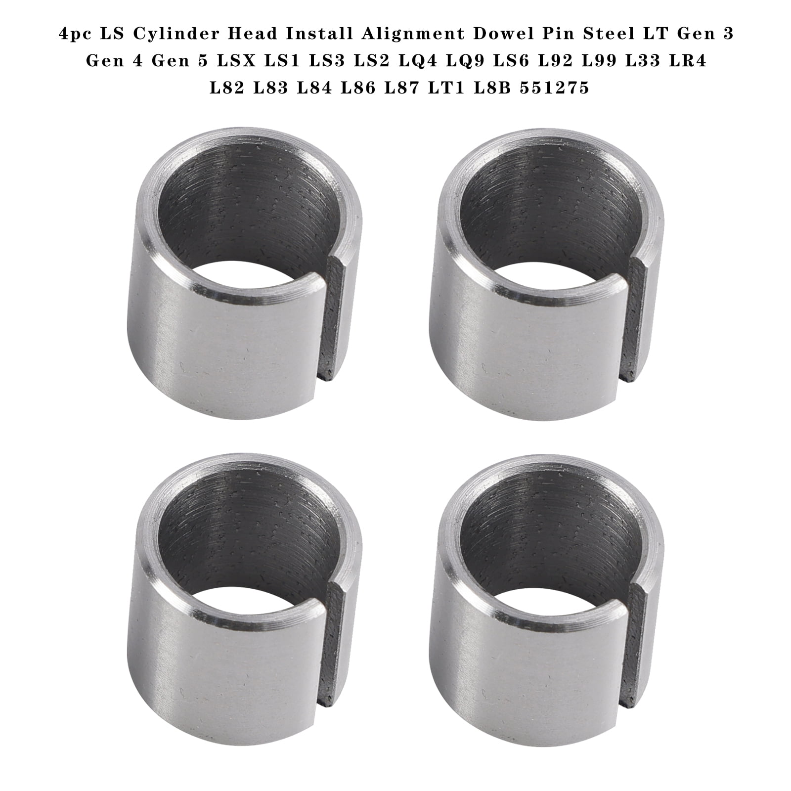 4pc LS Cylinder Head Install Alignment Dowel Pin Steel LT Gen 3 Gen 4 ...
