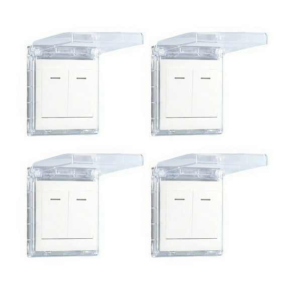 4pc Low-Profile Electrical Outlet Shield Watertight Design Impact-Proof ...