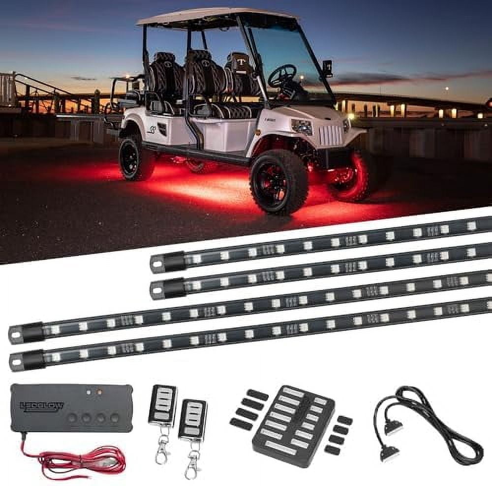 4pc Million Color LED 12V-72V Electric 6-Seater Golf Cart Underglow ...