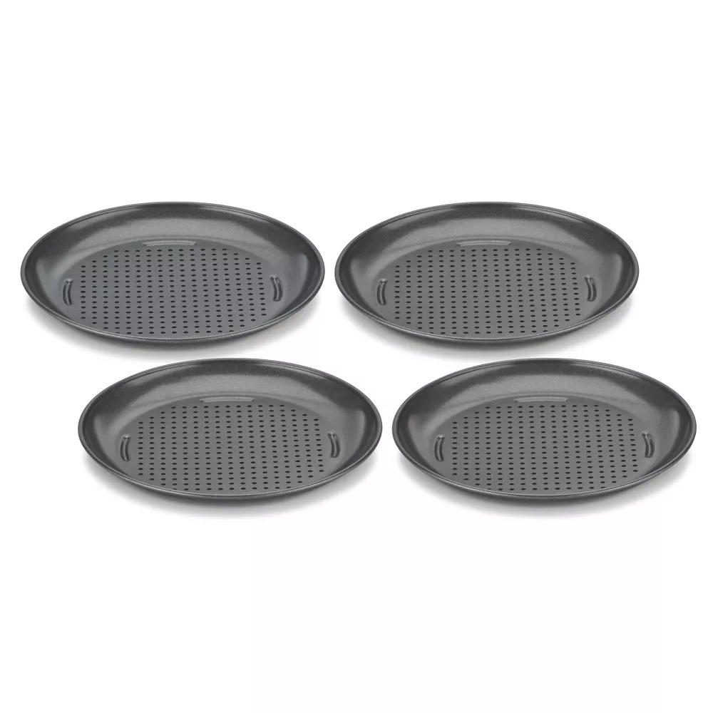 Cuisinart 4pc Mini Pizza Pan Set - CMBM-4PP: Nonstick Carbon Steel ...