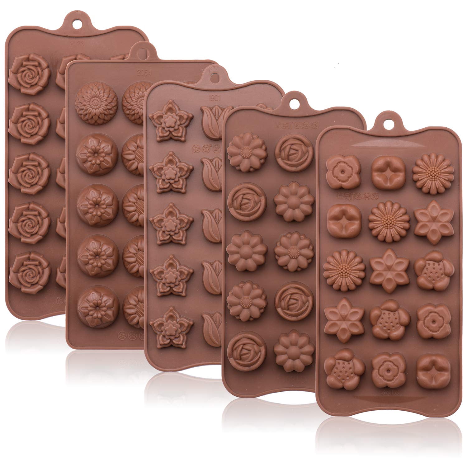 4pc Non-stick 3D Shape Ice Molds Cake Mould Silicone Chocolate Mold ...
