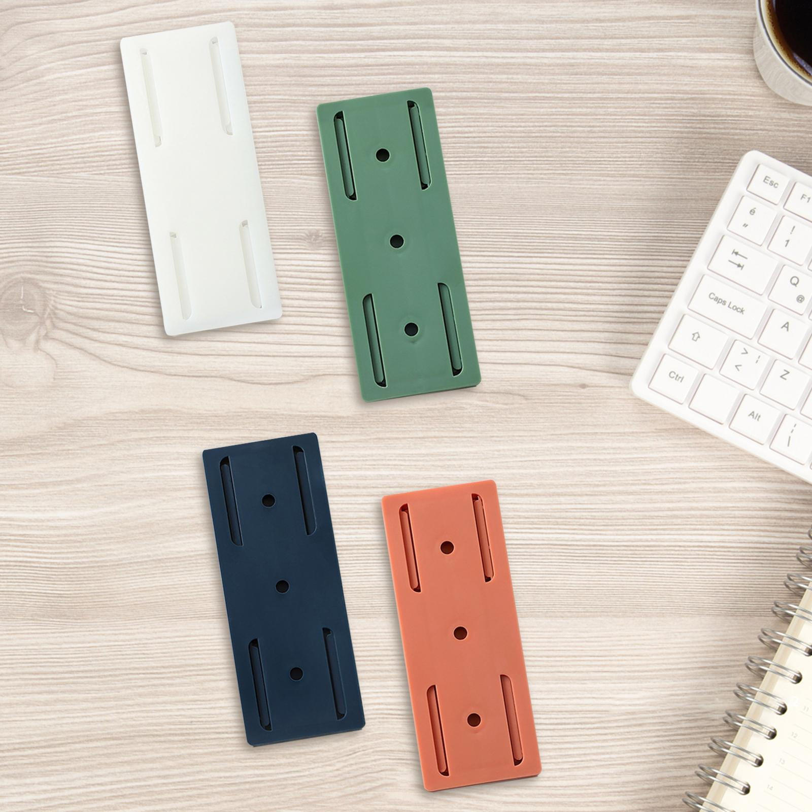 4pc Plug Fixer Wall Mounted Socket Plug Storage Shelf,No Punch Power ...