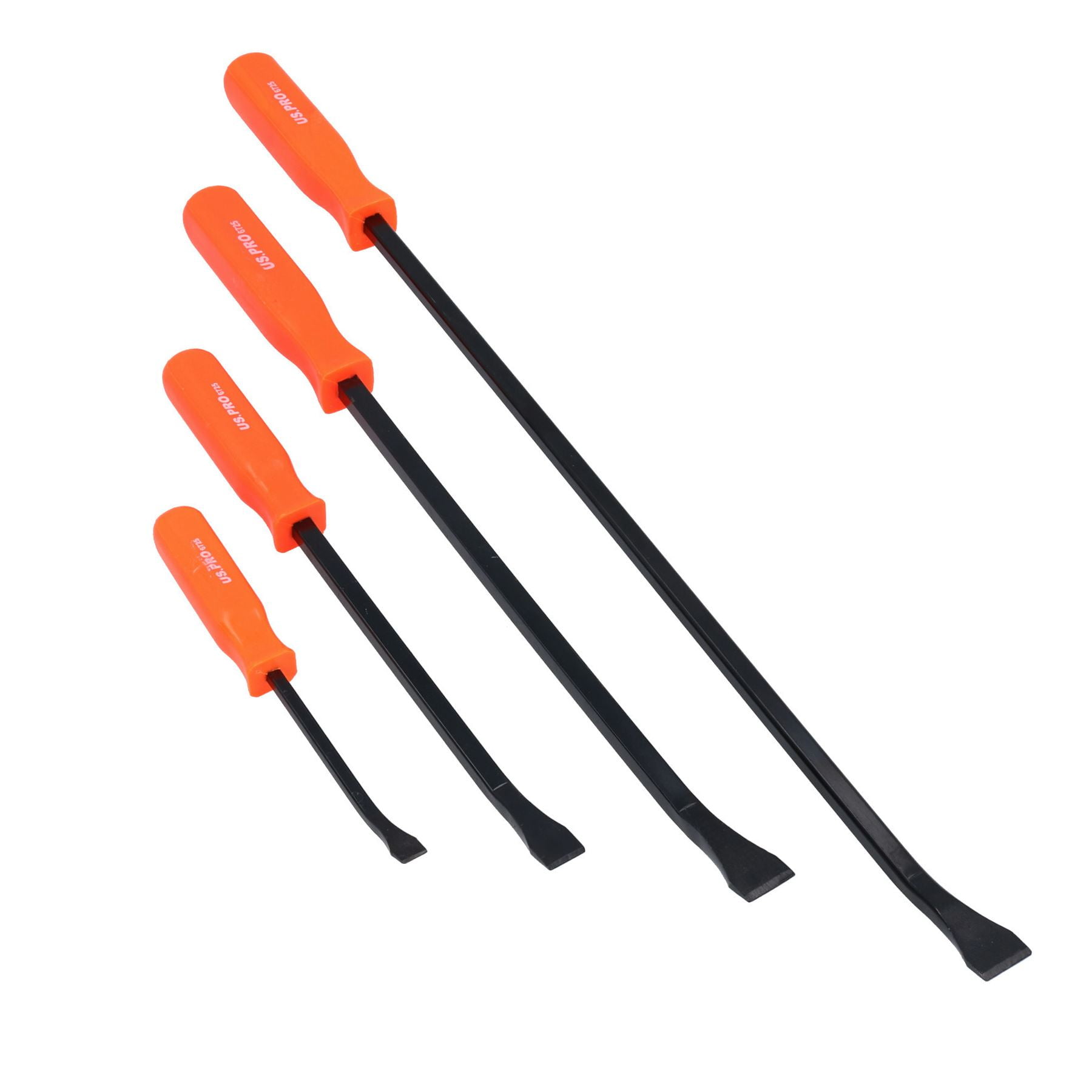 4pc Pry Bar Wrecking Crow Crowbar Remover Removal Tools 200mm - 600mm ...