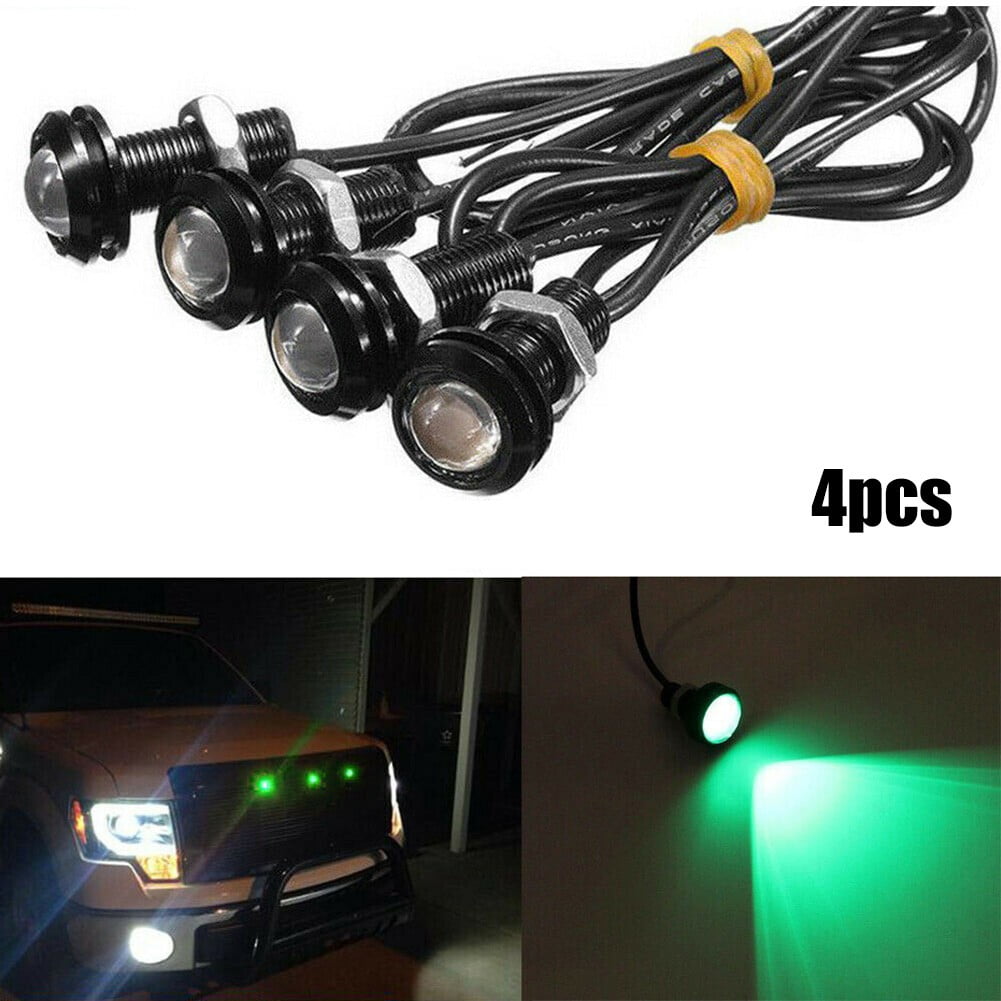4pc SVT Raptor Style LED Green Grille Lighting Kit Universal For Ford ...