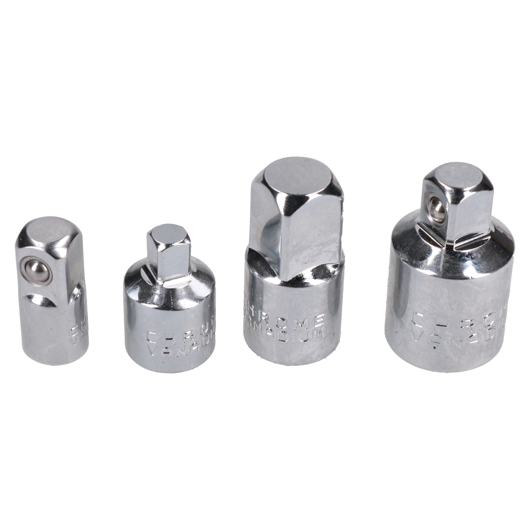 4pc Socket Adaptor Adapter Reducer Step Up Down 1/4" - 1/2" Drive ...