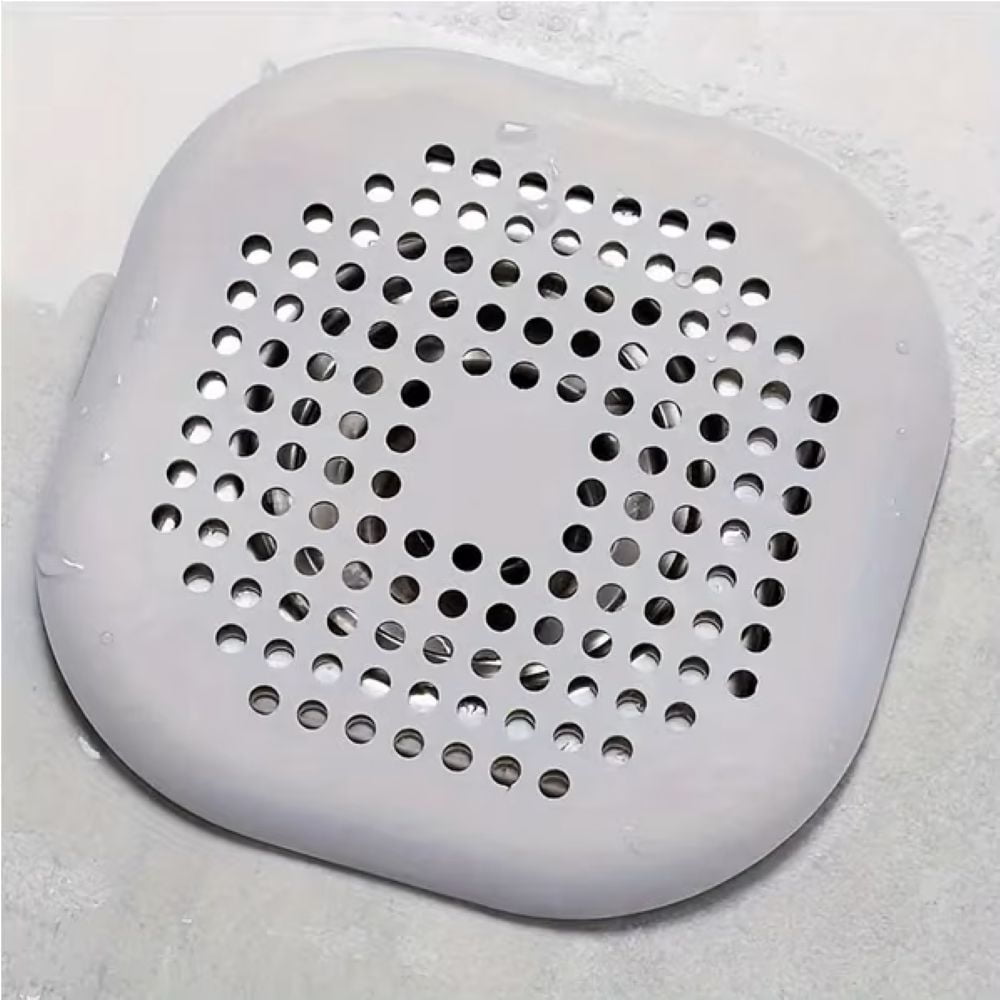 4pc Square Drain Hair Catcher, Hair Filter With Suction Cup, Sink Anti ...
