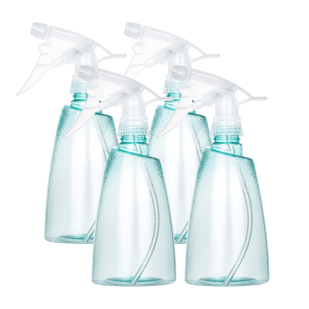 4pc Transparent Plastic Trigger Squirt Bottles Reusable Empty Spray ...