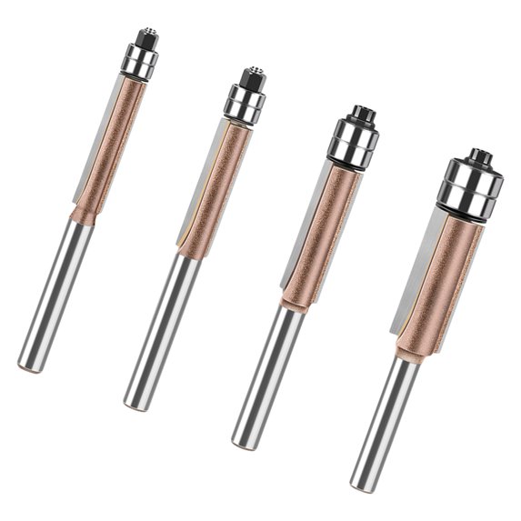 4pc Trimming Shaping Cutter Set with Twin Sphere Bushings Tall ...