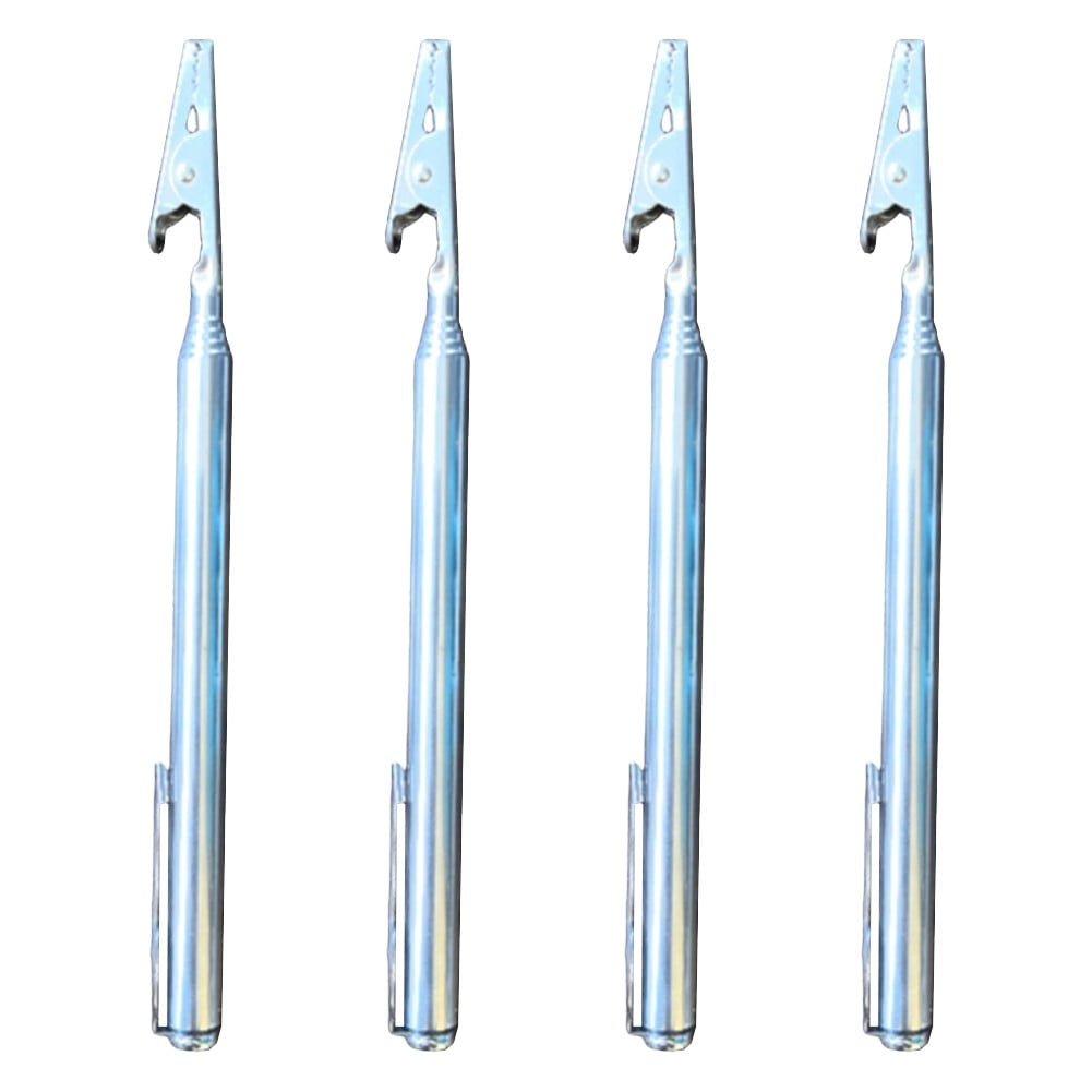 4pc steel telescopic for alligator clips retractable fixed metal wire ...