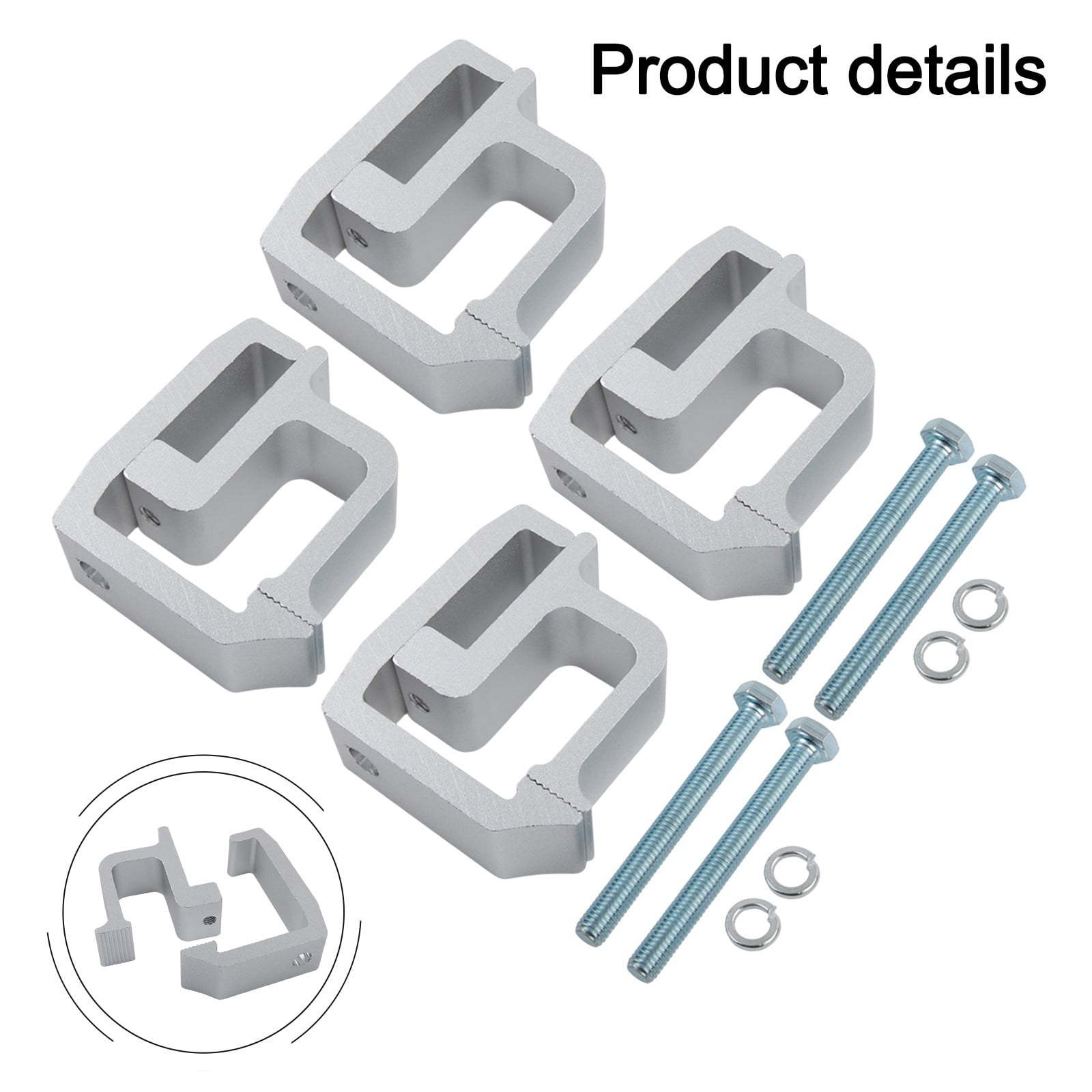4pcS Truck Cap Mounting Clamps Heavy Duty Clamps For Truck Top Camper ...