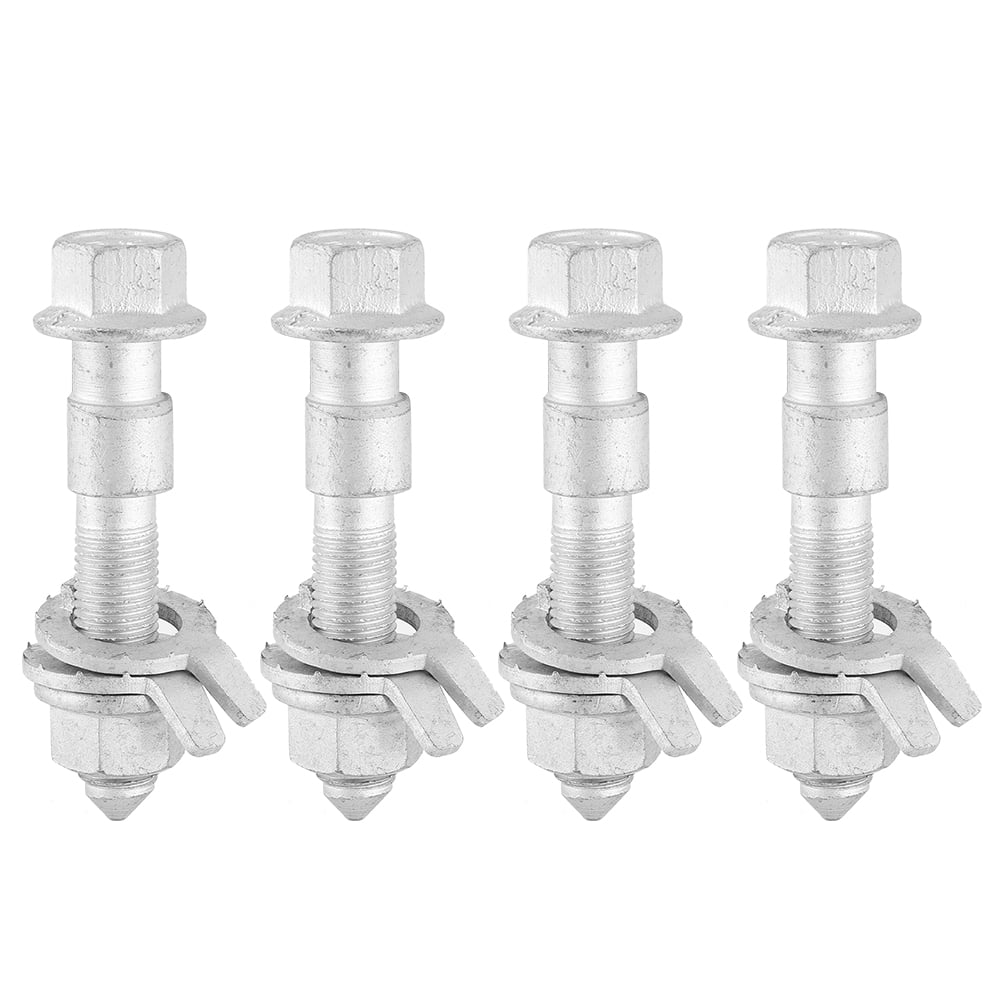 4pcs 0.67in Adjustable Camber Bolts Kit 4 Wheel Positioning Alignment ...