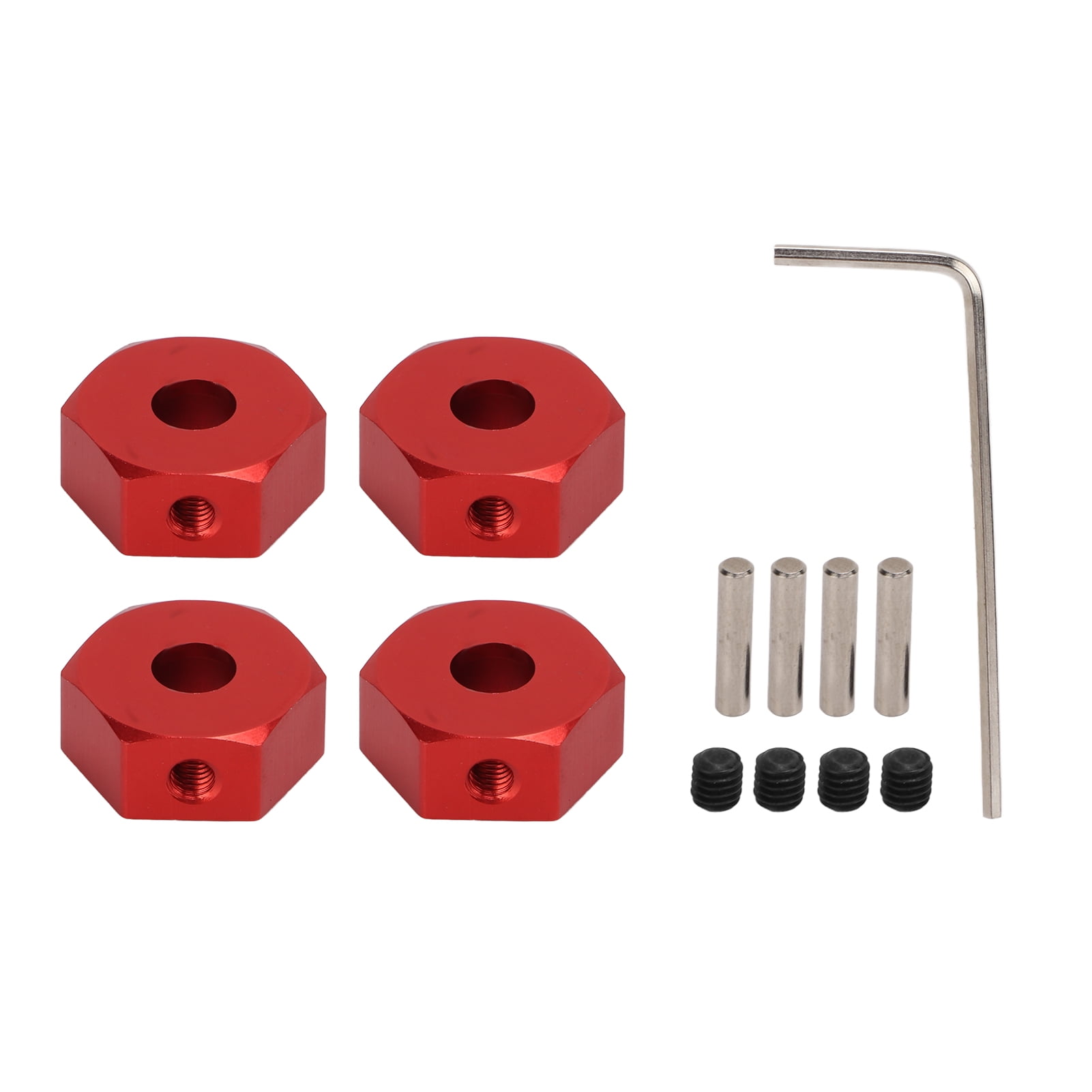4pcs 1/10 RC Wheel Hex Hubs Nut 14mm Aluminum Wheel Hex Drive Hub for AMMRA Big Rock for Typhon ...