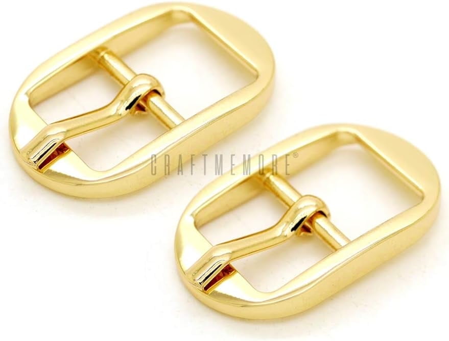 4pcs 1/2", 5/8" Belt Buckle Single Prong Oval Center Bar Buckles for ...