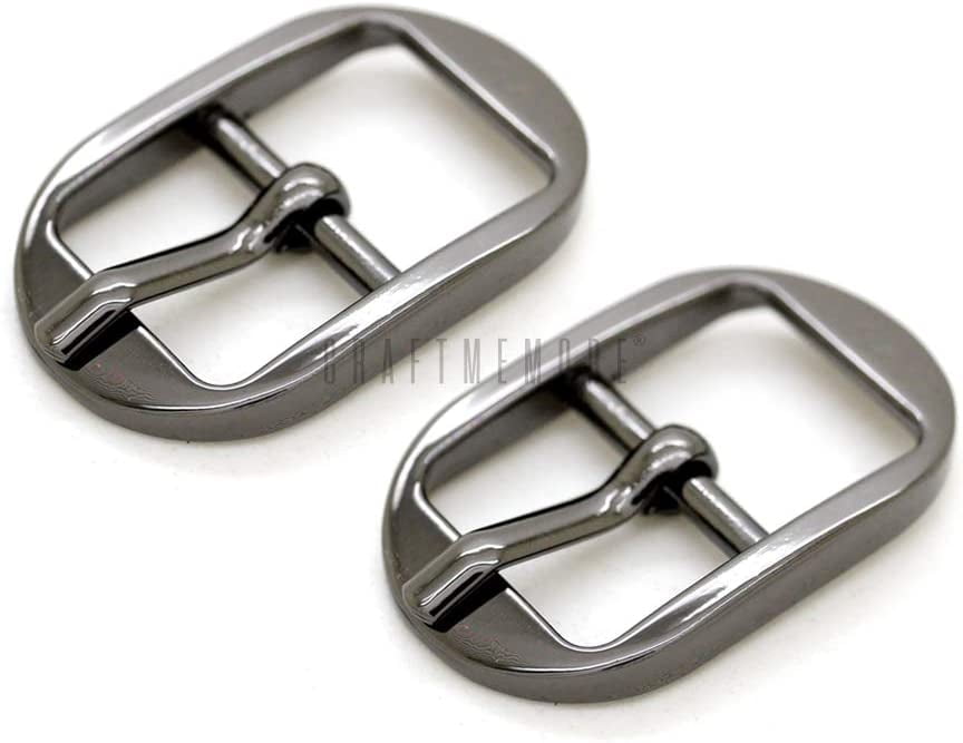4pcs 1/2", 5/8" Belt Buckle Single Prong Oval Center Bar Buckles for ...